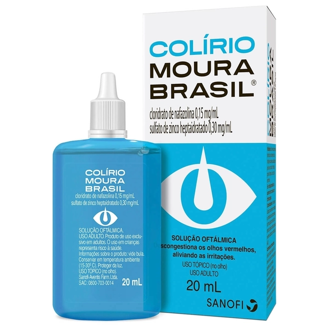 Colírio Moura Brasil Sanofi Caixa Contendo Frasco Com 20Ml 2320 ...