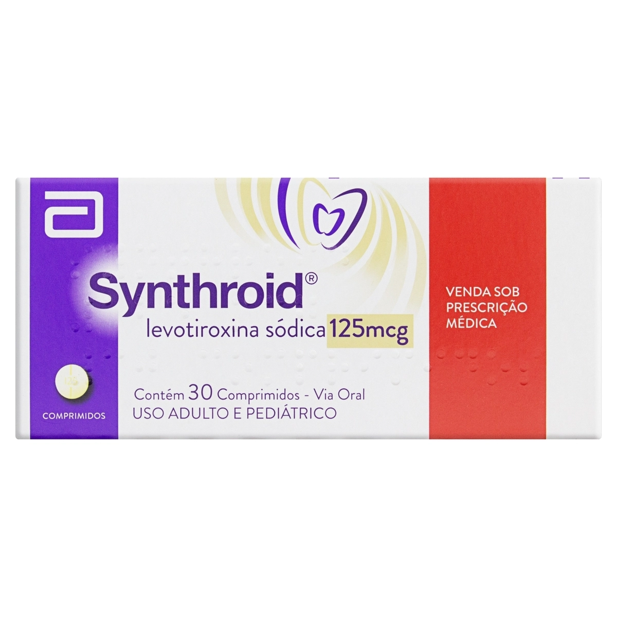 Synthroid 125Mcg Abbott Do Brasil 30 Comprimidos 2552 - Synthroid ...